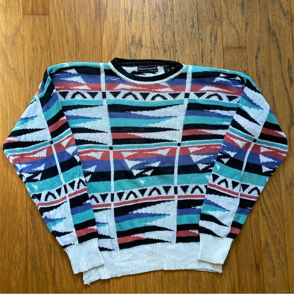 Vintage | Sweaters | Vintage Italian Knit Sweater Coogi Style 8s 90s ...
